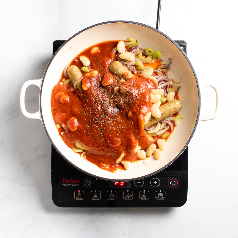 Bean and Veggie Sausage Hotpot | The Doctor's Kitchen