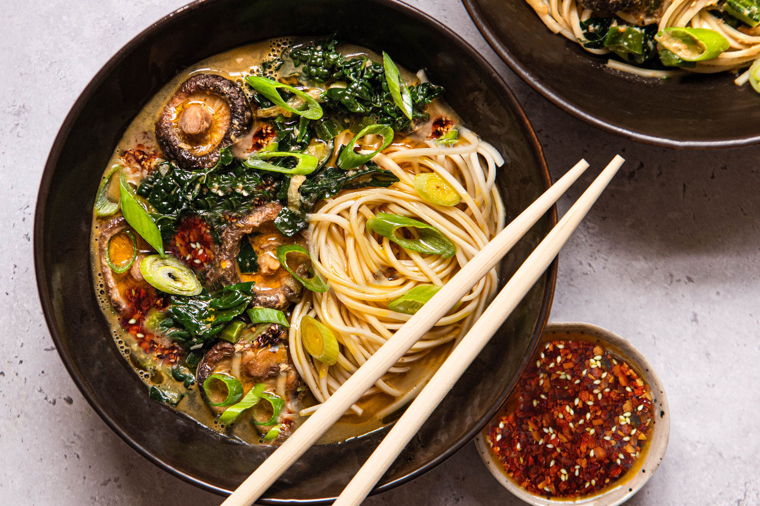Brown Crab Ramen with Spring Onions, Greens and Chilli Oil | The Doctor ...