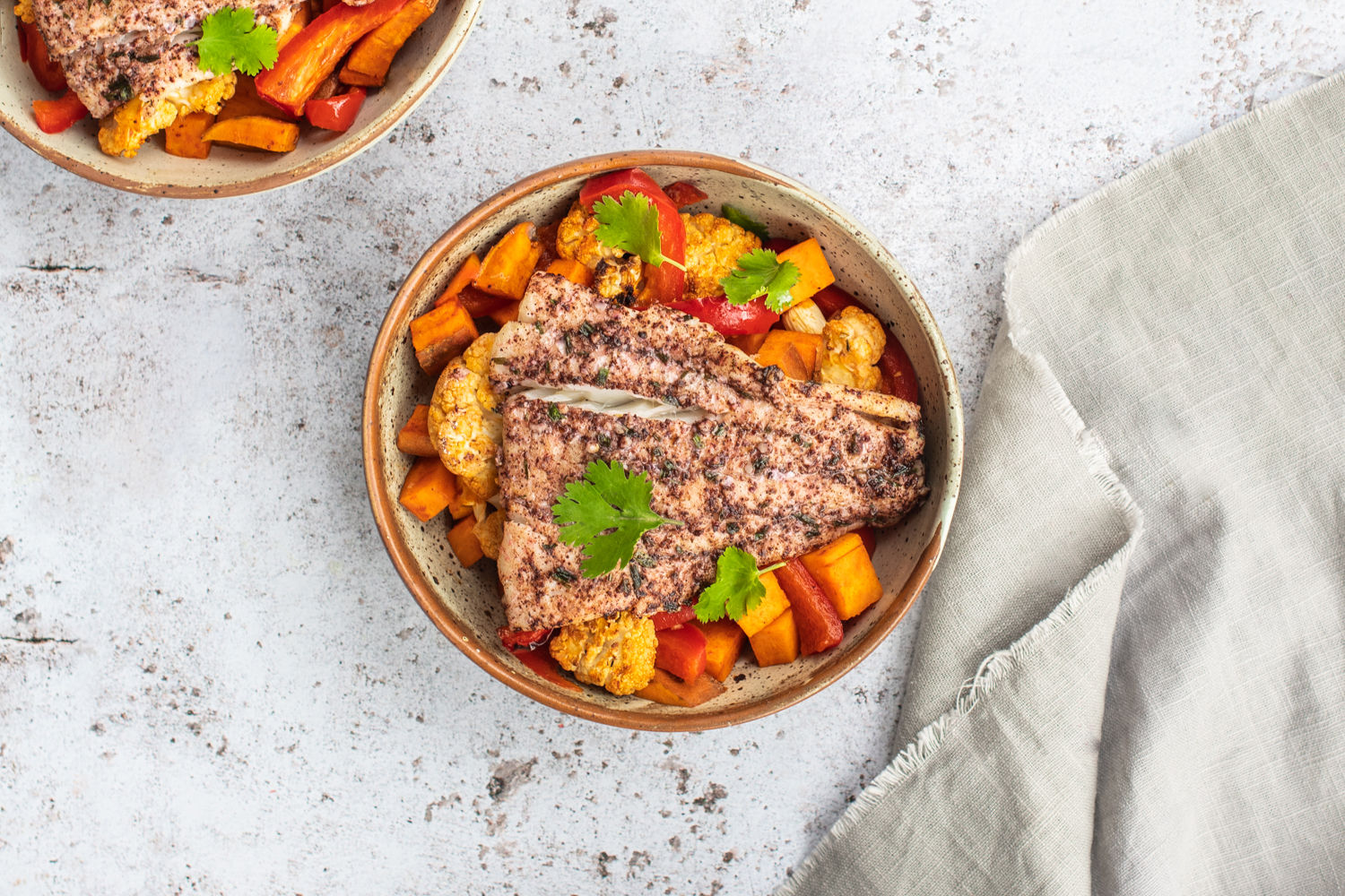 Cinnamon and Sumac Cod with Sweet Potato Traybake | The Doctor's Kitchen