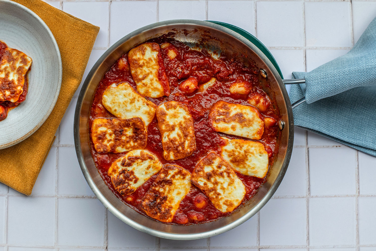 Cumin and Harissa Butterbean Halloumi Bake | The Doctor's Kitchen