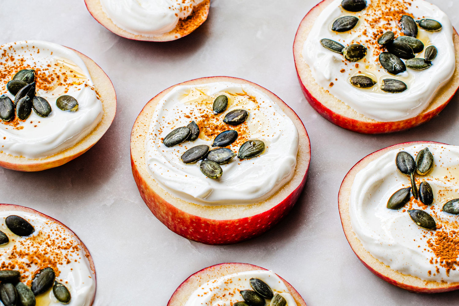 Greek Yoghurt Apple Rounds | The Doctor's Kitchen