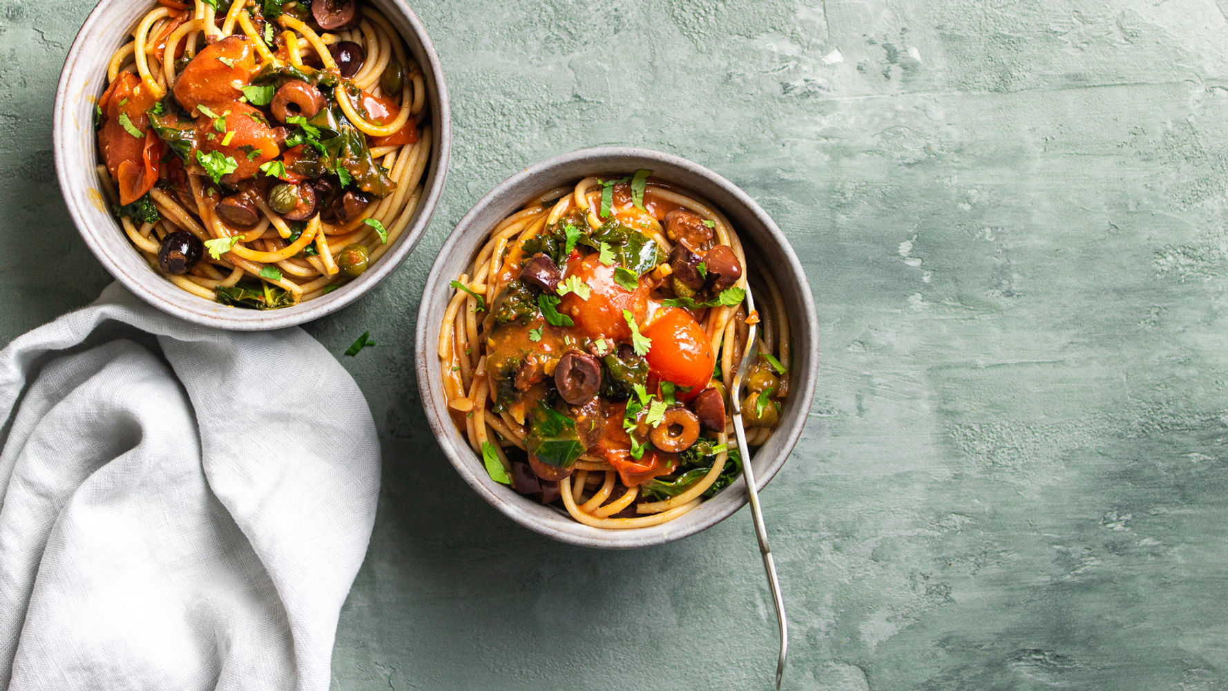 Harissa and Black Olive Spaghetti | The Doctor's Kitchen
