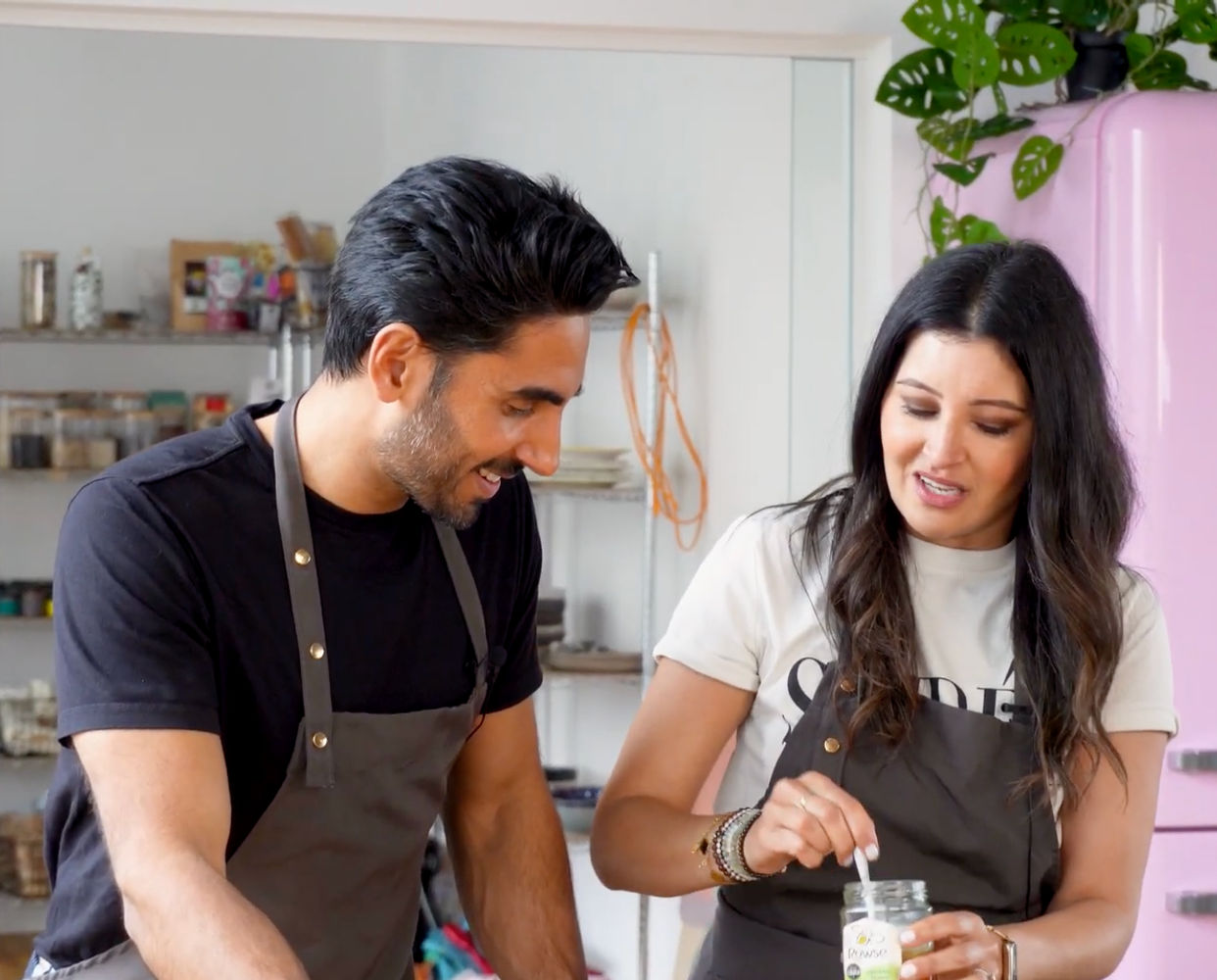 Nisha Parmar's Aubergine Tarte Tatin with Green Tahini Sauce | The Doctor's Kitchen