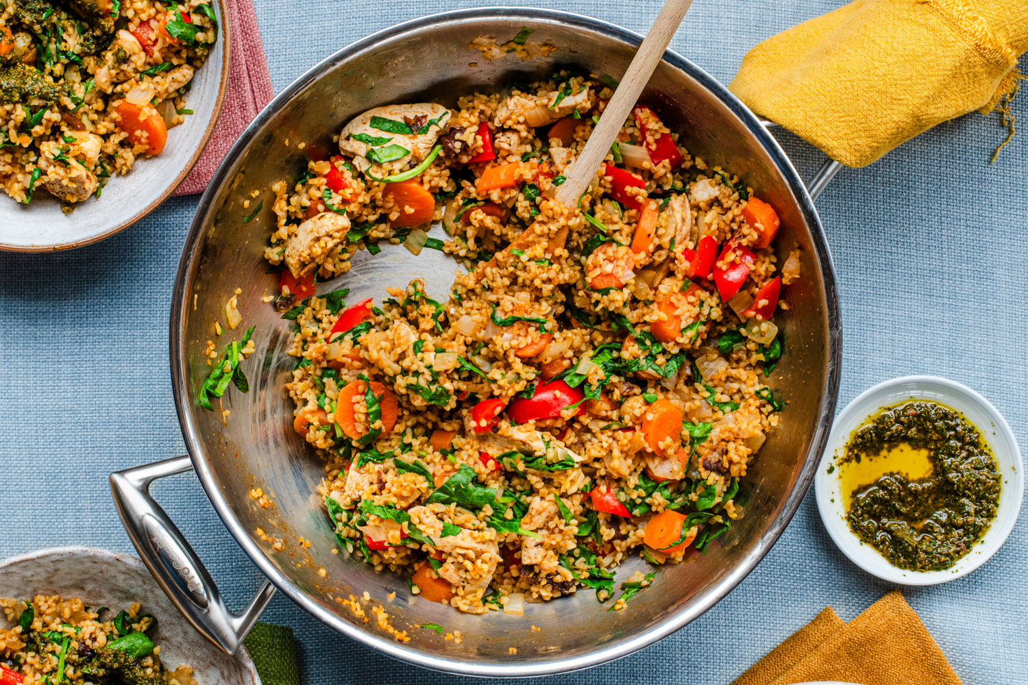One-pot Chicken and Bulgur with Chermoula | The Doctor's Kitchen