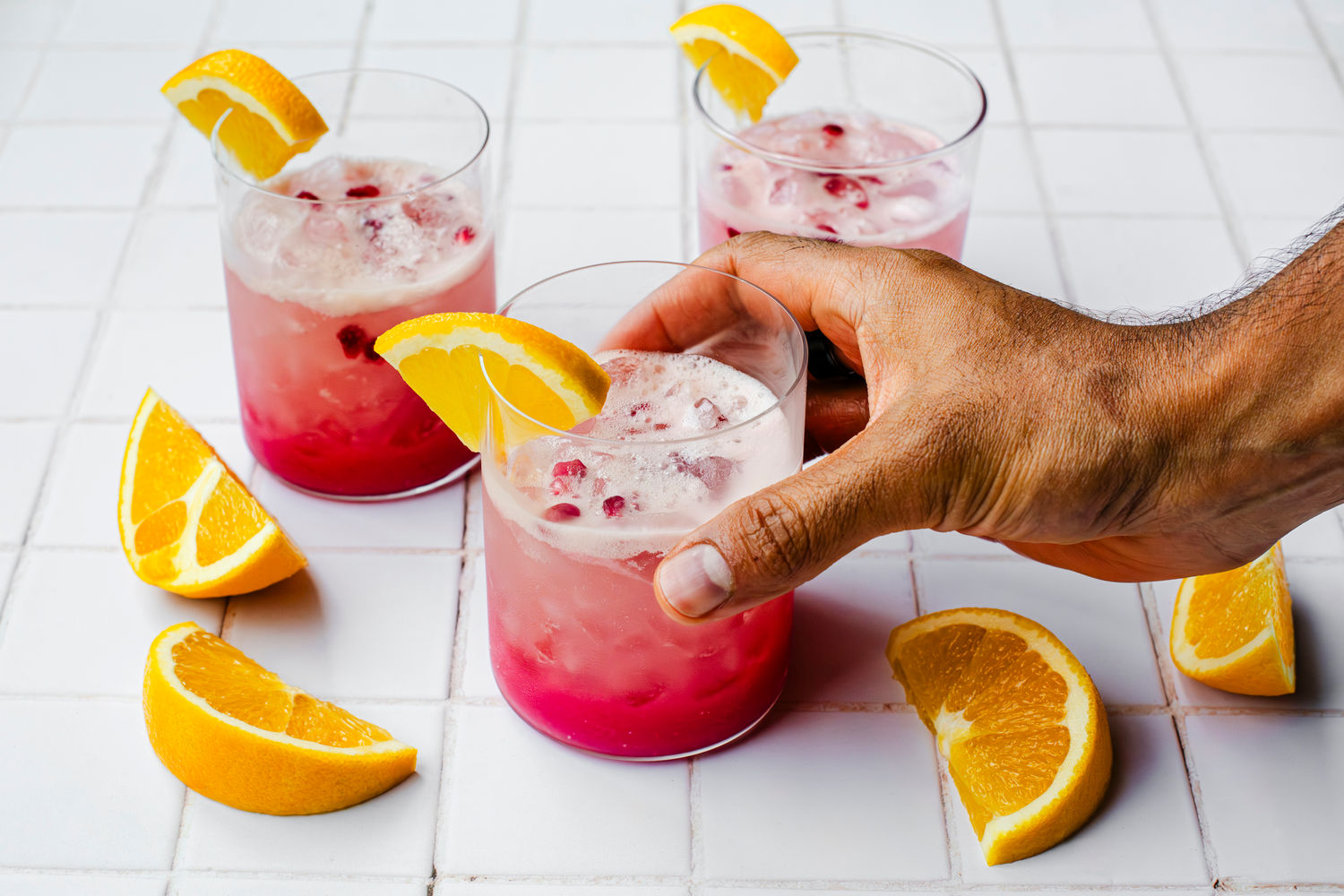 Pomegranate, Ginger, Orange, and Lime Mocktail | The Doctor's Kitchen