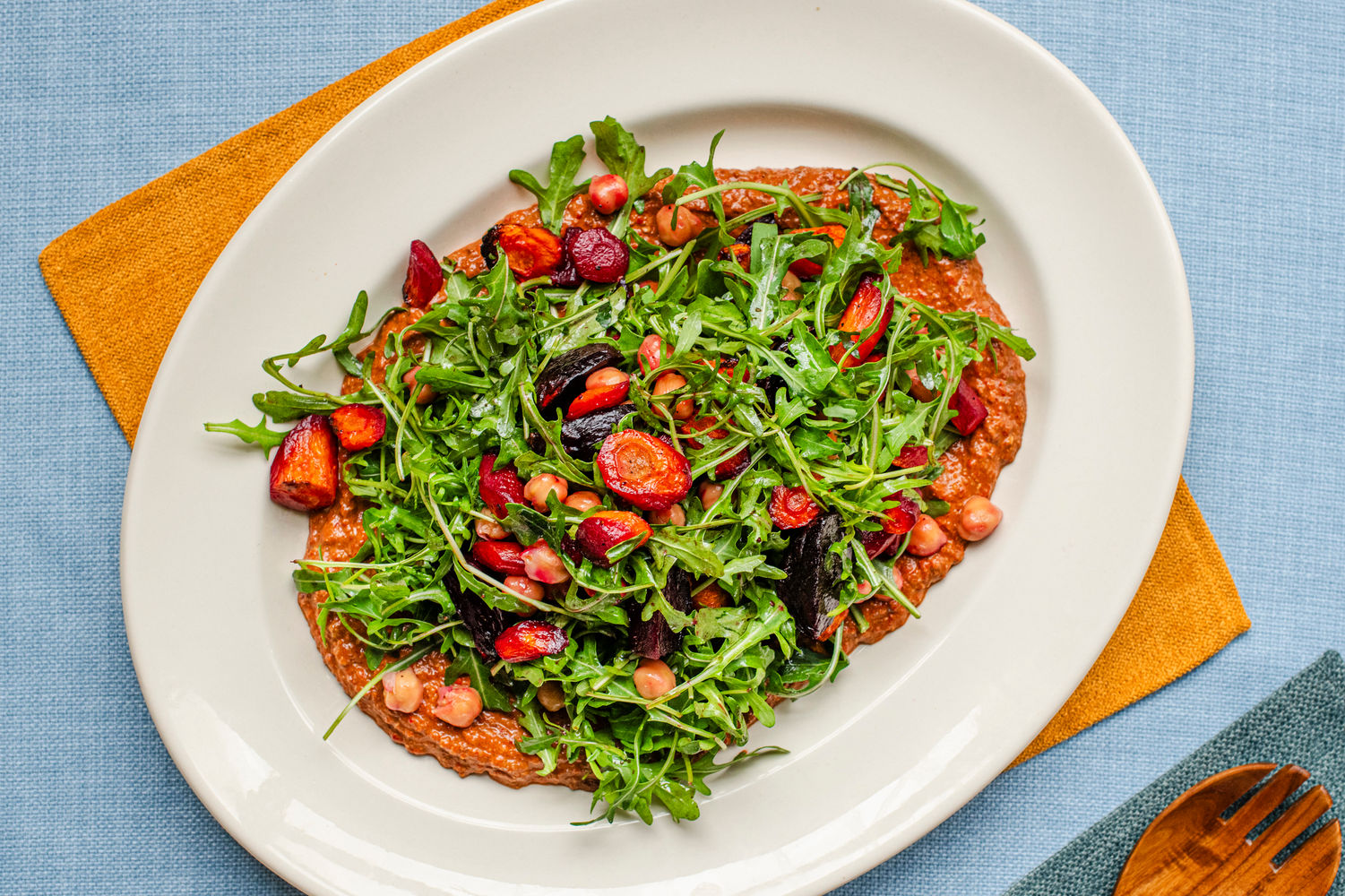 Roasted Carrot and Beetroot Salad with Walnut Red Pepper Sauce | The ...