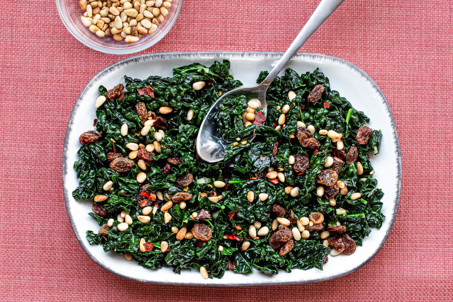 Sautéed Kale with Raisins and Pine Nuts | The Doctor's Kitchen